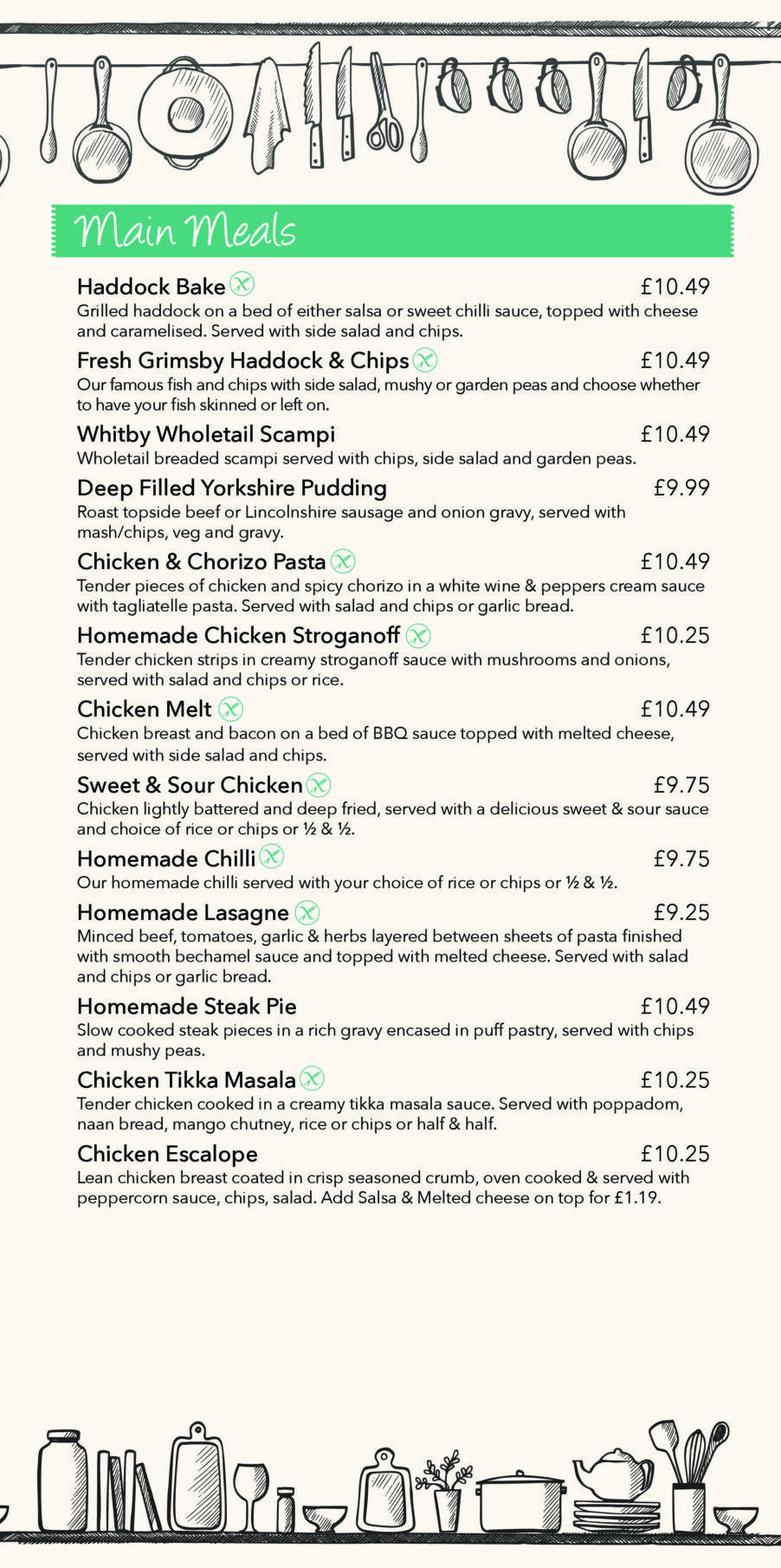 Menus - The Countryman