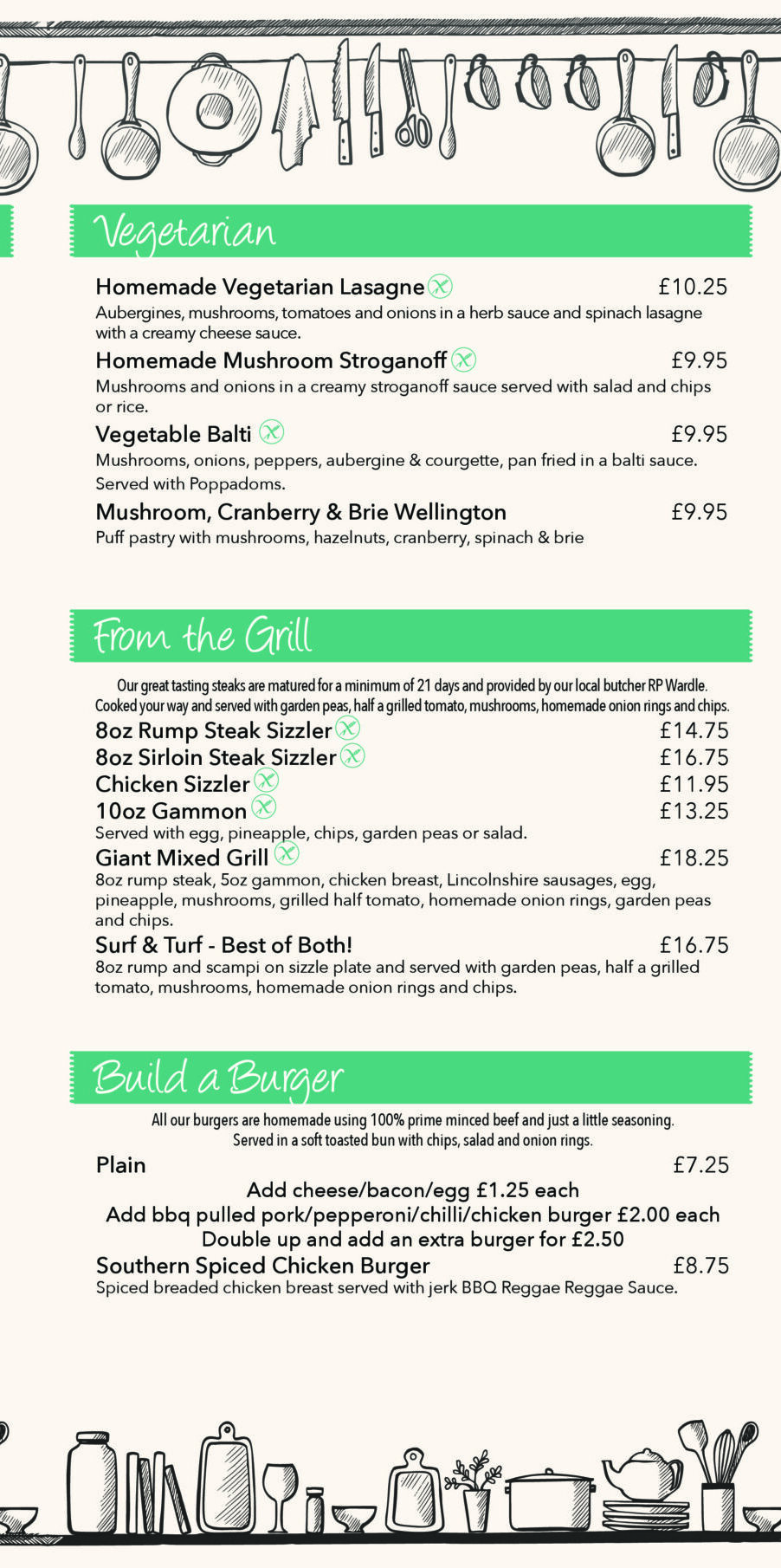 Menus - The Countryman