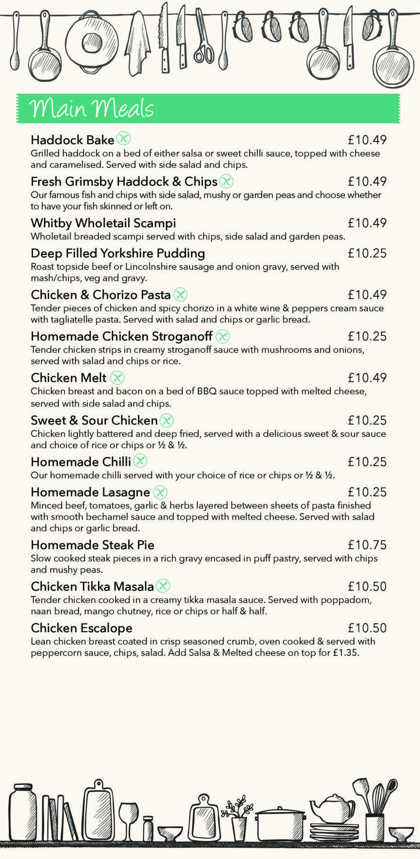Menus - The Countryman