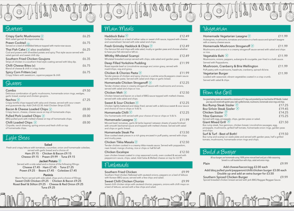 Menus - The Countryman