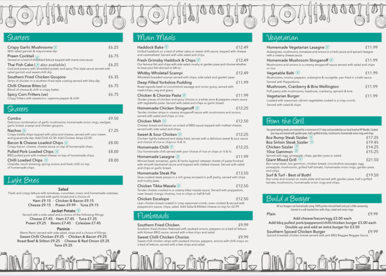 Menus - The Countryman