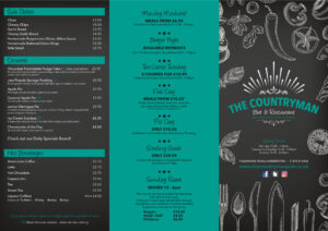 Menus - The Countryman